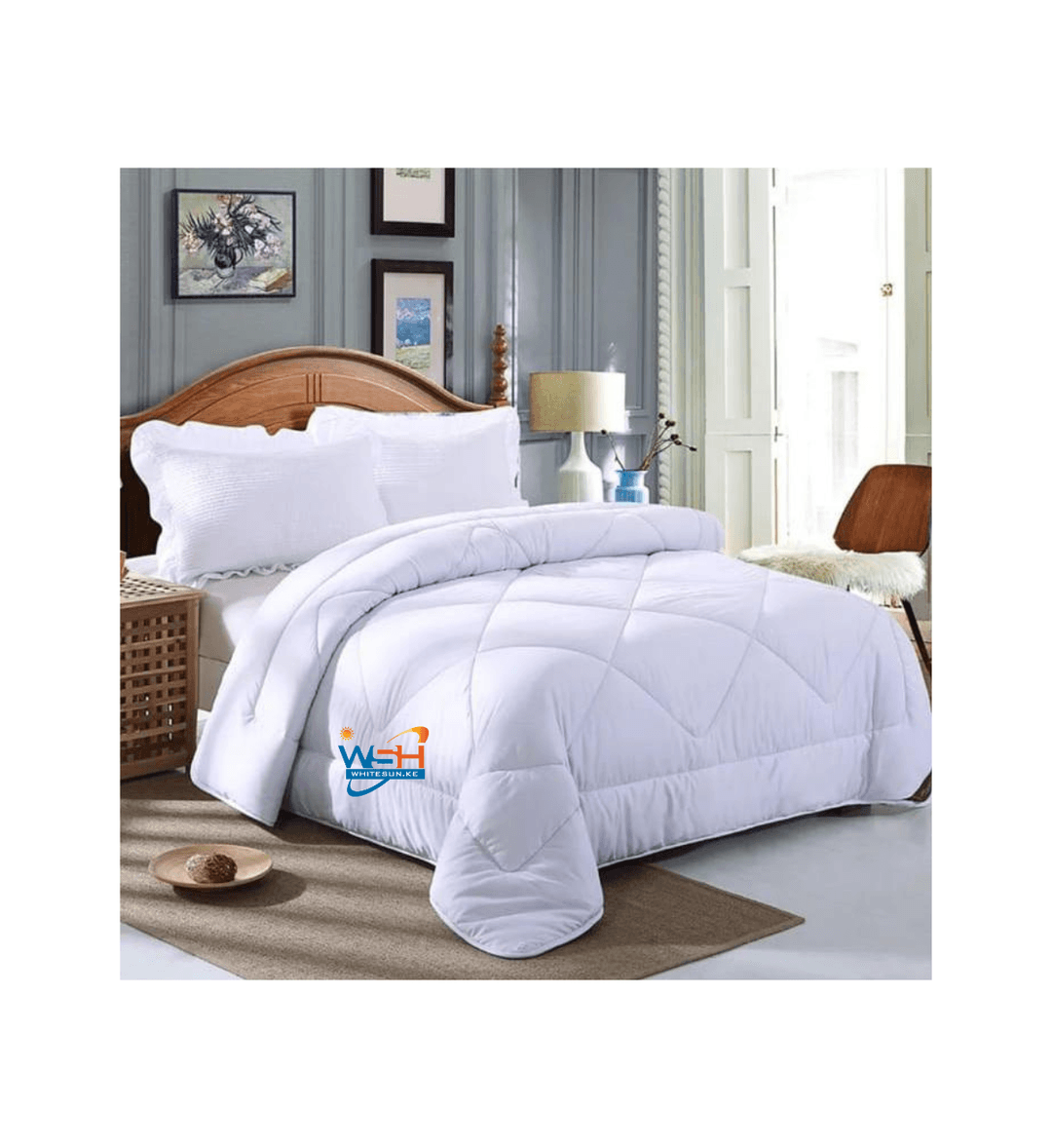 Buy High Quality White Striped Binded Duvet Online in Kenya | Best ...