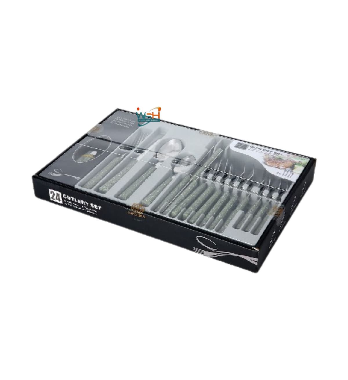 Buy Whitesun 24 pieces cutlery set with red Online in Kenya | Best ...